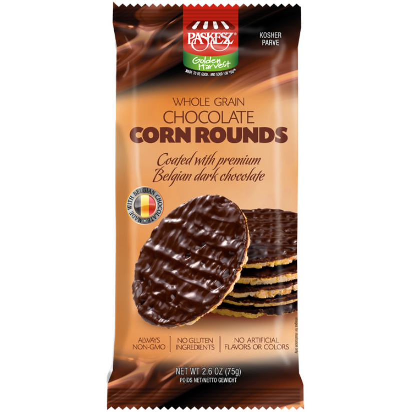 Paskesz Dark Chocolate Corn Rounds 2.6oz – Koshco Superstore
